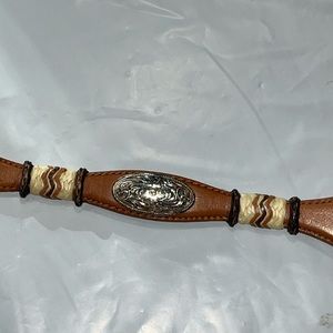 Tony Lama | Accessories | Tony Lama Brown Leather Belt 28 Silver ...